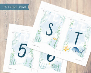 Printable Under the Sea Banner - Party Printables - Party Decor