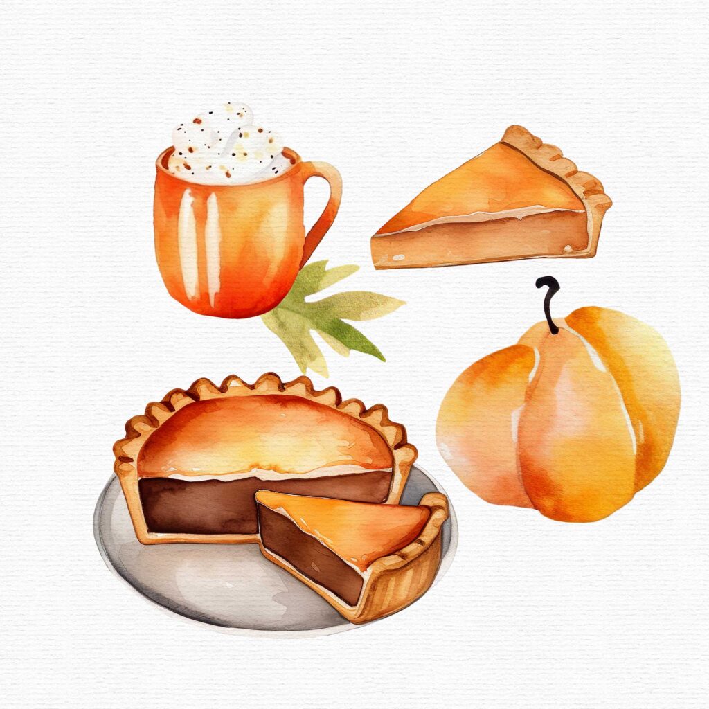 Thanksgving clipart, Autumn clipart,