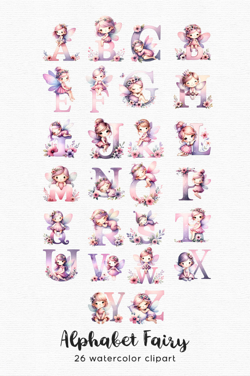 Fairy Alphabet clipart