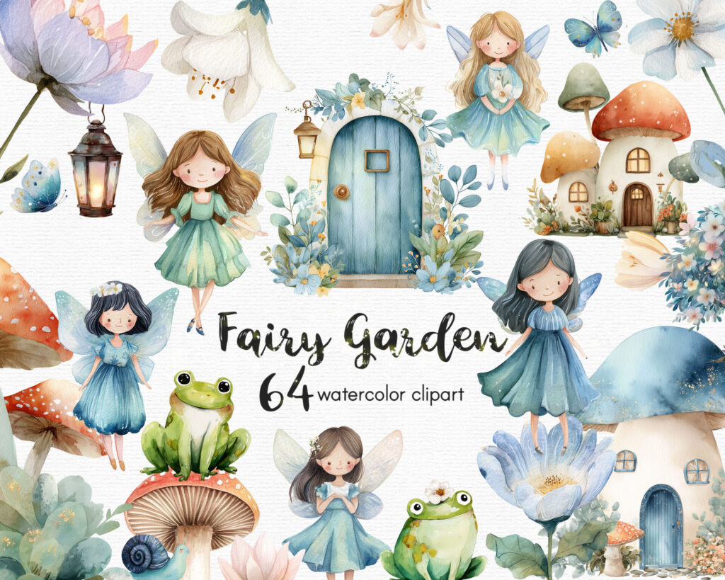 Enchant Your Projects with Beautiful Fairy Clipart: Perfect for DIY ...